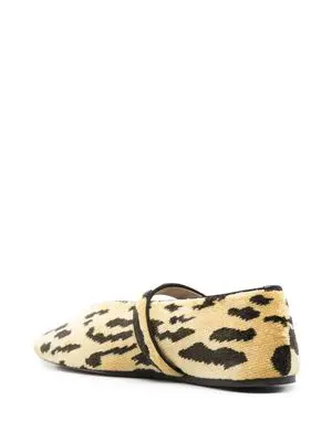 Le Monde Beryl Stella Leopard Print Ballet Flats - Neutrals