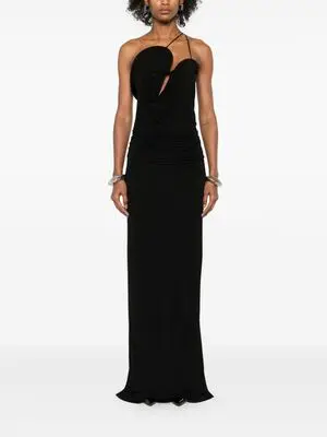 Christopher Esber Wave-coil Draped Gown