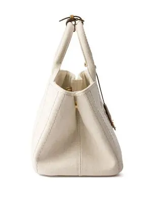 Prada Large Jardinière Tote Bag - Neutrals