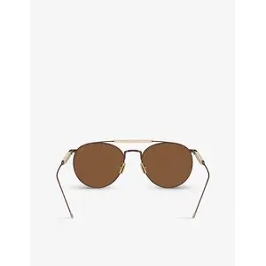 Brunello Cucinelli Round-frame Sunglasses - Brown
