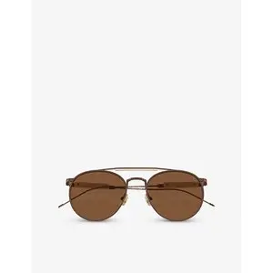 Brunello Cucinelli Round-frame Sunglasses - Brown
