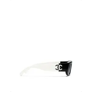 Chanel Ch5525 Rectangle Sunglasses - Black