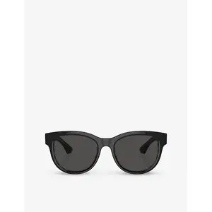 Burberry Be4432u Round-frame Sunglasses - Black