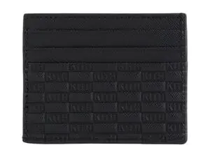 Kith X Bmw Monogram Leather Card Holder - Black