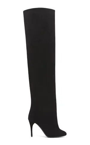 ALAÏA Suede Over-the-Knee Stiletto Boots