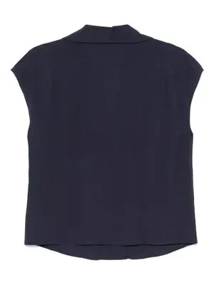 Patrizia Pepe Chain-detail Blouse - Blue