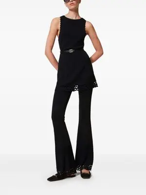 TWINSET Geometric-pattern Flared Trousers