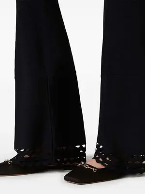 TWINSET Geometric-pattern Flared Trousers