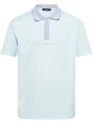 Versace Greca-detail Polo Shirt