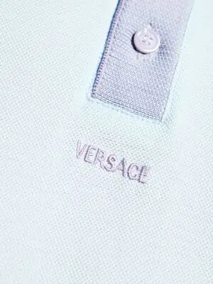 Versace Greca-detail Polo Shirt