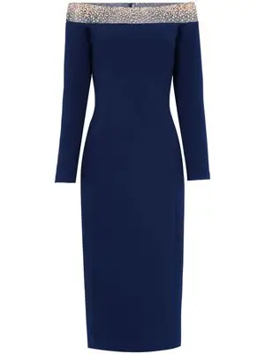 Jenny Packham Calypso Embellished Dress - Blue