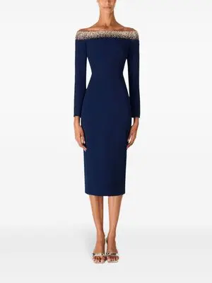 Jenny Packham Calypso Embellished Dress - Blue