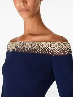 Jenny Packham Calypso Embellished Dress - Blue