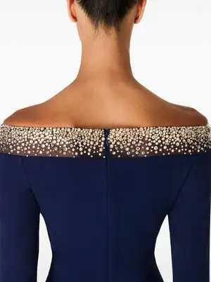 Jenny Packham Calypso Embellished Dress - Blue