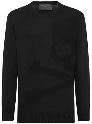Philipp Plein Skull & Bones Sweater - Black