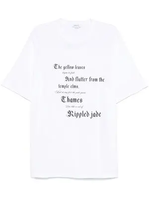 Alexander McQueen Text-print T-shirt - White