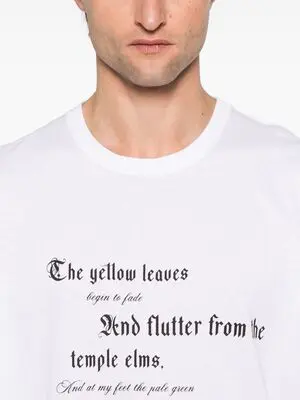 Alexander McQueen Text-print T-shirt - White