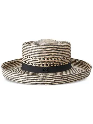 MAISON MICHEL Sonjador Sun Hat - Neutrals