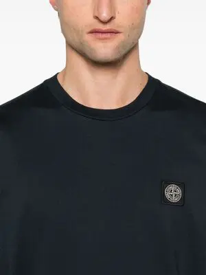 Stone Island Compass-motif T-shirt - Blue