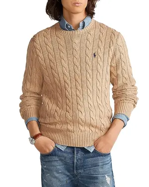 Men's Cotton Cable Knit Sweaters
