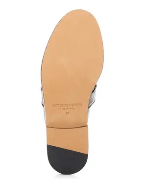 Bottega Veneta Astaire Open Back Loafers - Nero