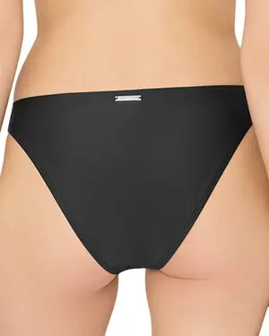 MILLY Margot Bikini Bottom - Black