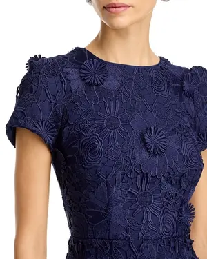 MILLY Tahlia Lace Midi Dress