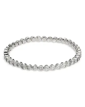 Nadri Dazzle Cubic Zirconia Bezel Bracelet - Silver