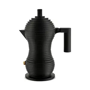 ALESSI Pulcina 3 Cup Espresso Maker - Black
