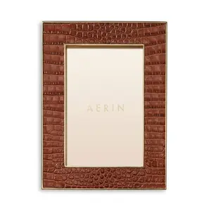 Aerin Classic Croc Leather Frame 4 X 6