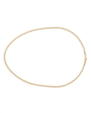 Adina Reyter 14k Yellow Round Cable Link Chain Necklace - Gold
