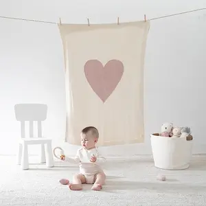 PINK LEMONADE Baby Love Blanket - Natural/pale Pink