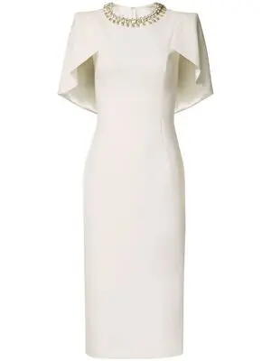 Jenny Packham Thalia Midi Dress - Neutrals