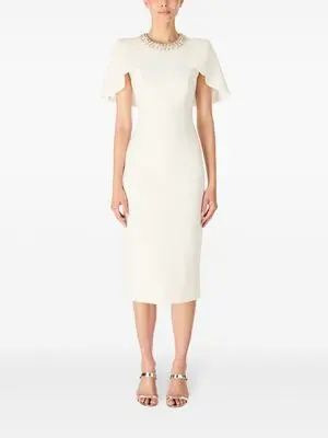 Jenny Packham Thalia Midi Dress - Neutrals