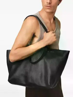 Ami Leather Tote - Black