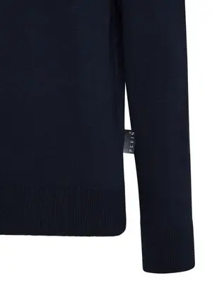 Philipp Plein 1978 Intarsia-knit Sweater - Blue