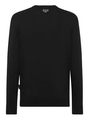 Philipp Plein 1978 Intarsia-knit Sweater - Black
