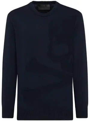 Philipp Plein Skull & Bones Sweater - Blue
