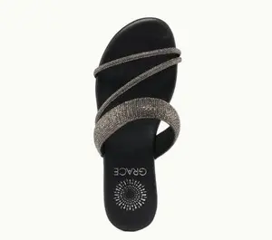 GRACE FOOTWEAR Santorini Sandal - Pewter
