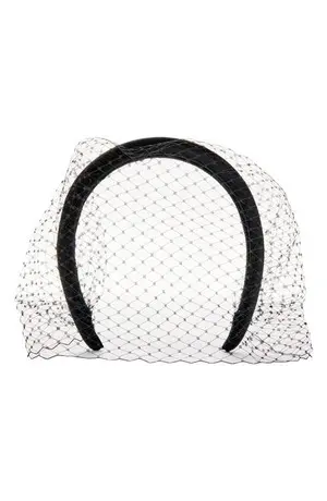 JENNIFER BEHR Tori Voilette Headband - Black