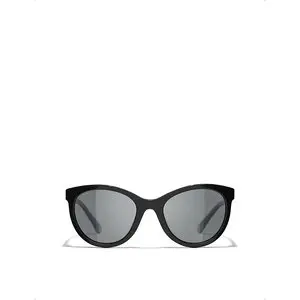 Chanel Ch5523u Pantos-frame Sunglasses - Black