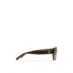 Chanel Ch5516 Butterfly-frame Sunglasses - Brown