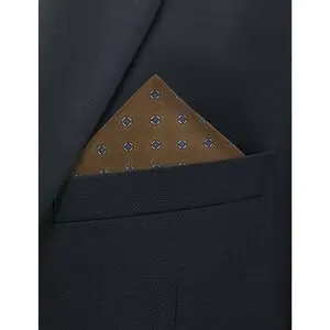 Dunhill Circular Neats Printed Silk Pocket Square
