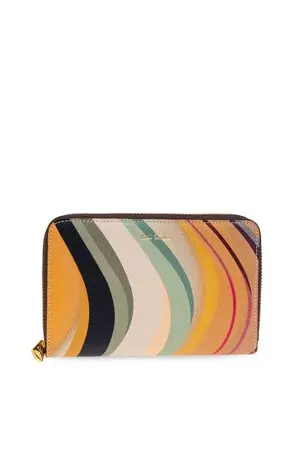 Paul Smith Leather Wallet With Printed Logo Multi