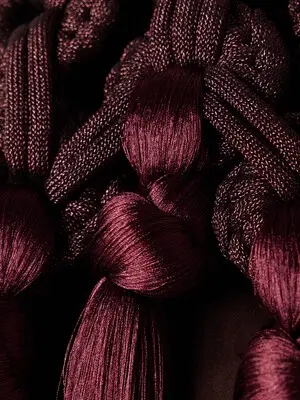 Johanna Ortiz Kell Cropped Suede Halterneck Top With Tassels