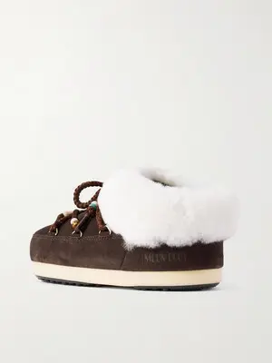 Moon Boot Evx Beaded Shearling Mules