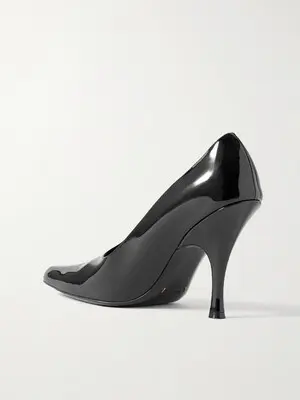 Khaite Eva Cutout Patent-leather Pumps
