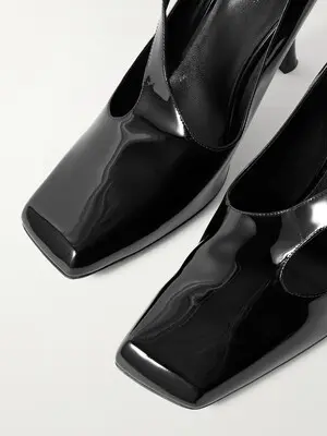 Khaite Eva Cutout Patent-leather Pumps