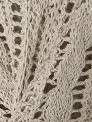 Brunello Cucinelli Open-knit Jute-blend Sweater