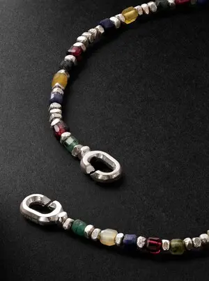 MAOR M.cohen Percep Sterling And Agate Beaded Bracelet